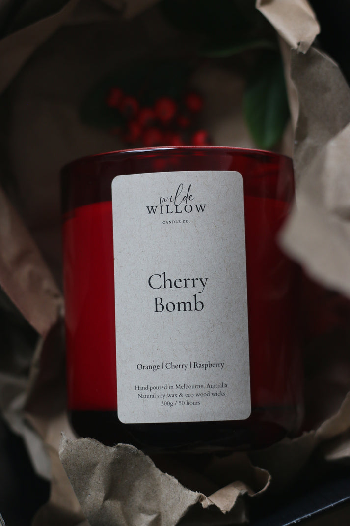 Cherry Bomb – Wilde Willow Candle Co